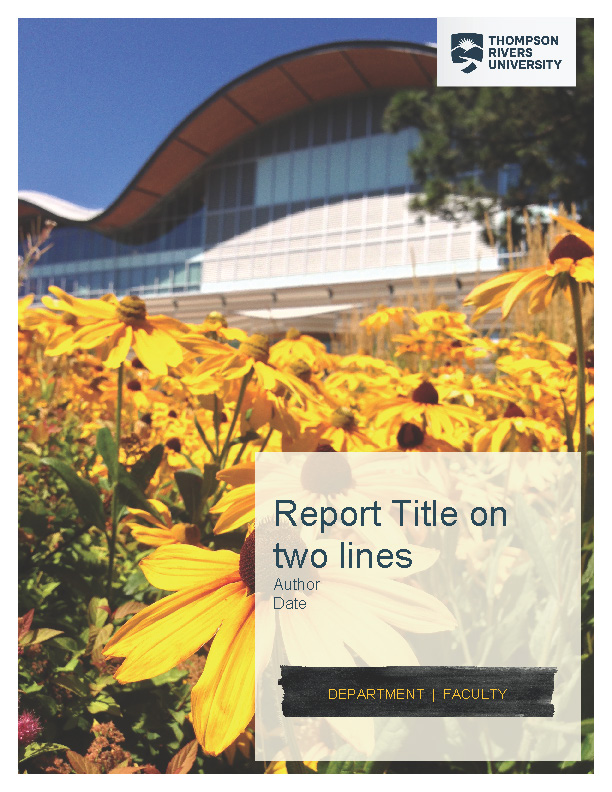 PowerPoint & Report Templates, Brand Downloads - Thompson Rivers University